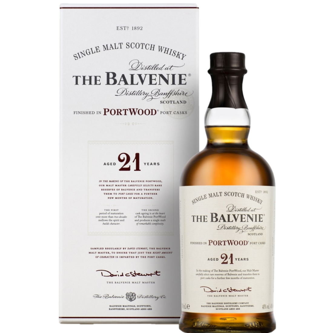 The Balvenie 21 Years Old Portwood - 0.70 liters in a gift box